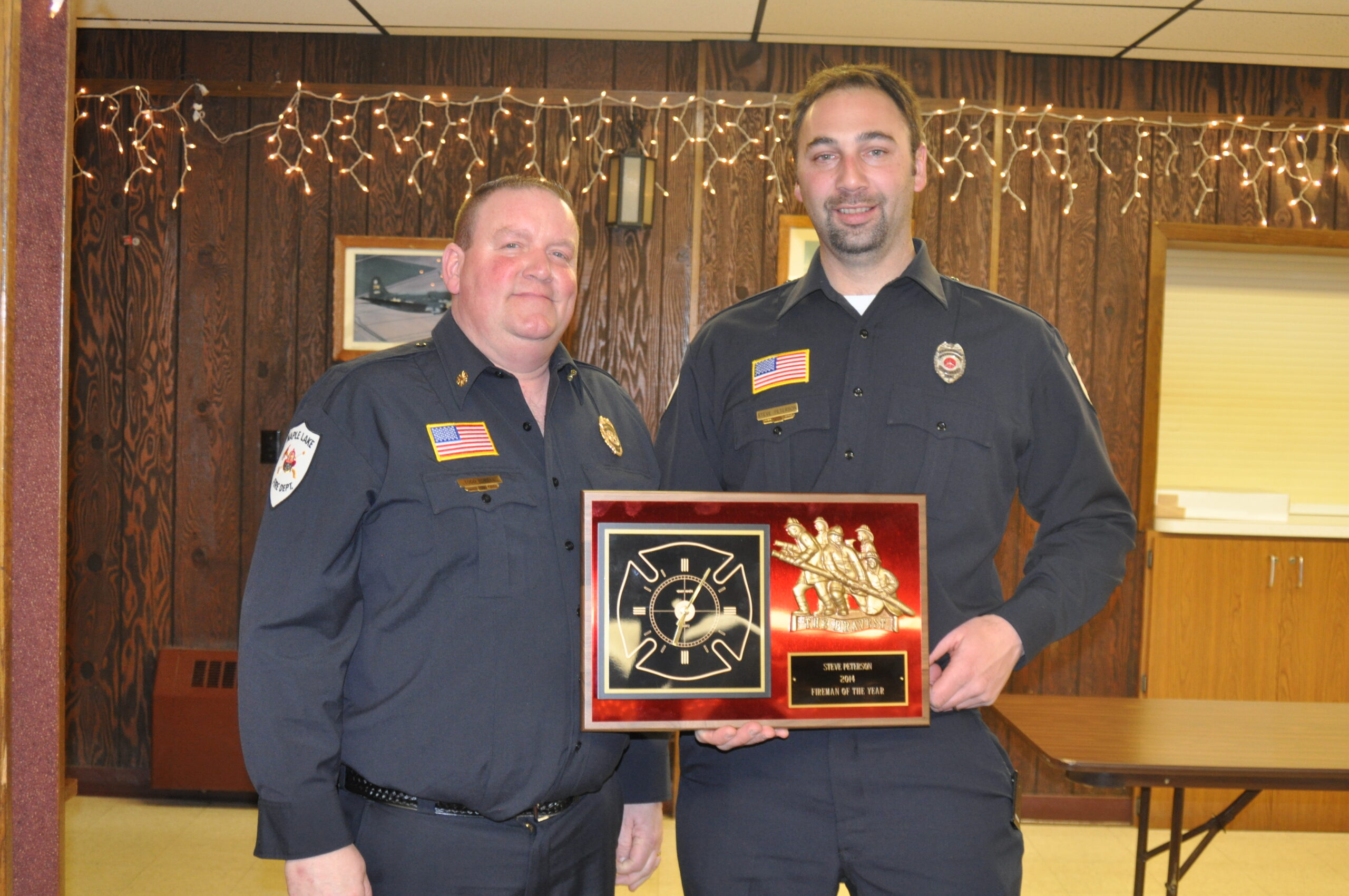 Steve Peterson named Fireman of the Year | Maple Lake Messenger