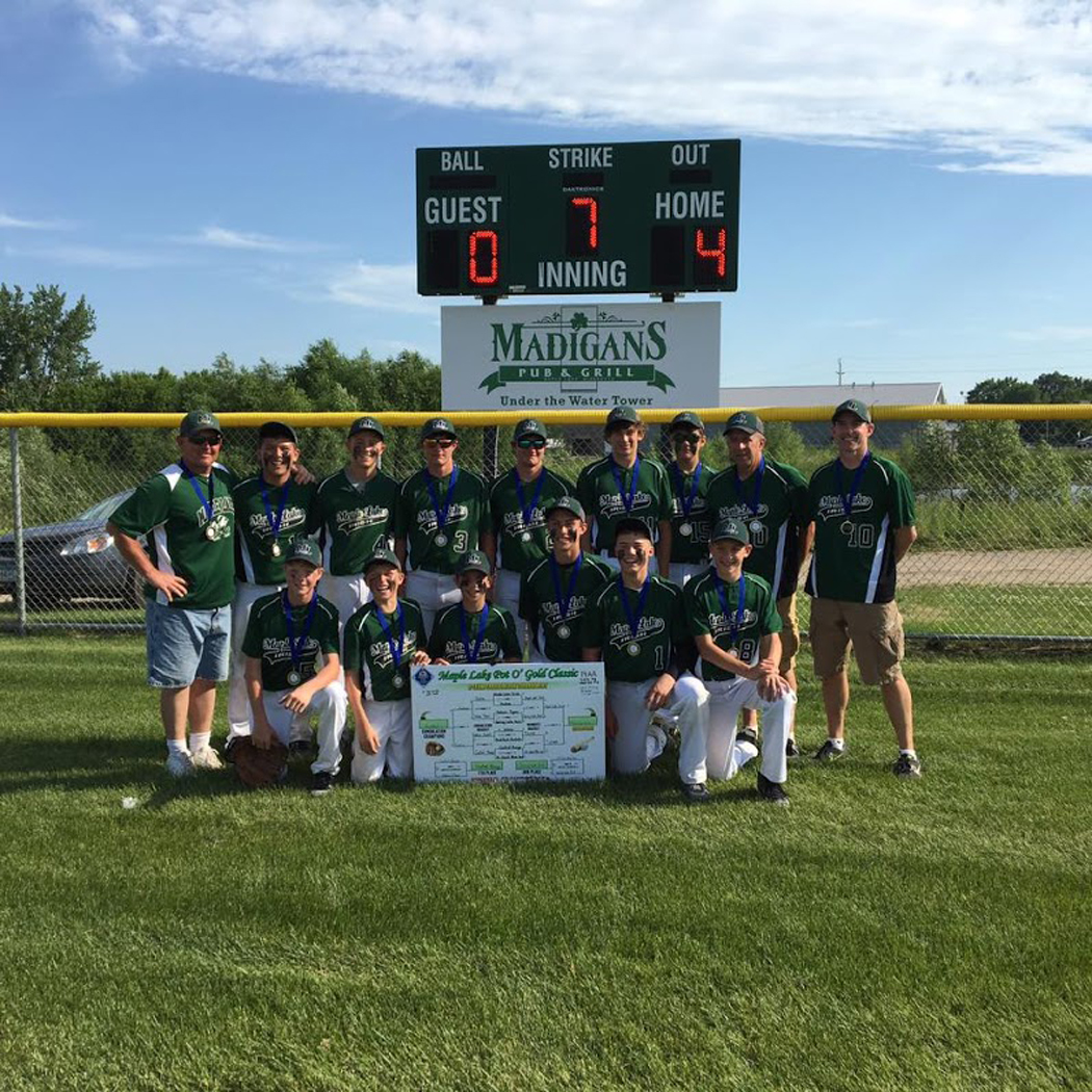Maple Lake 14U baseball takes first place at Pot O’ Gold Classic ...
