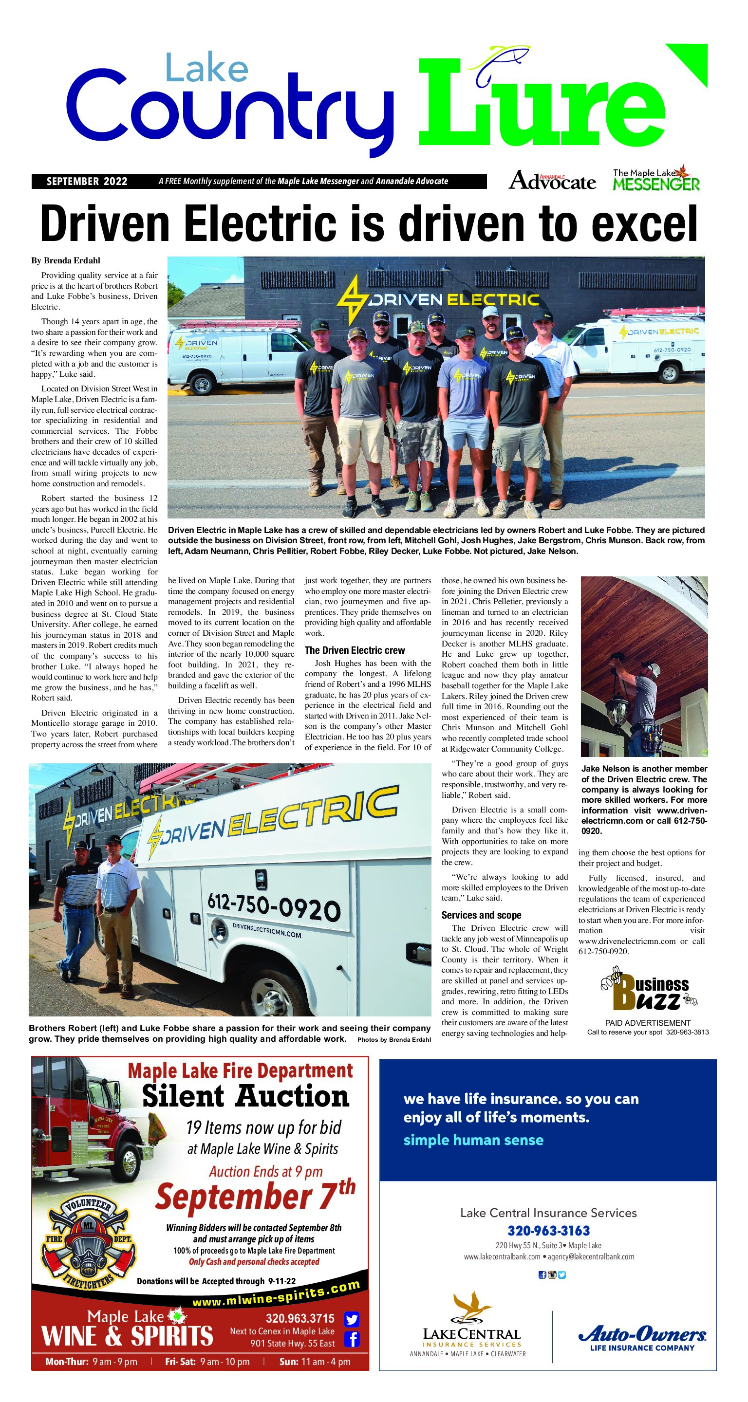 The Lake Country Lure- September 2022 | Maple Lake Messenger