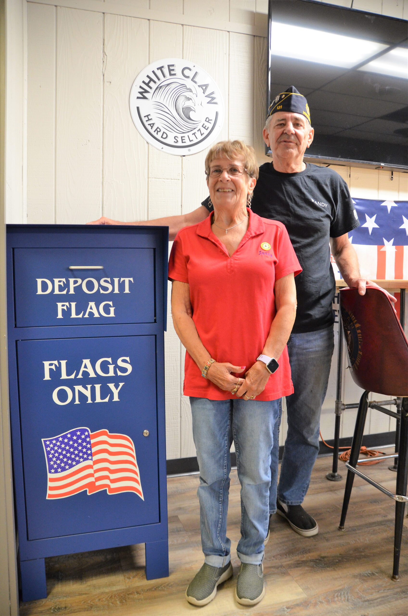Legion box stores old flags | Maple Lake Messenger