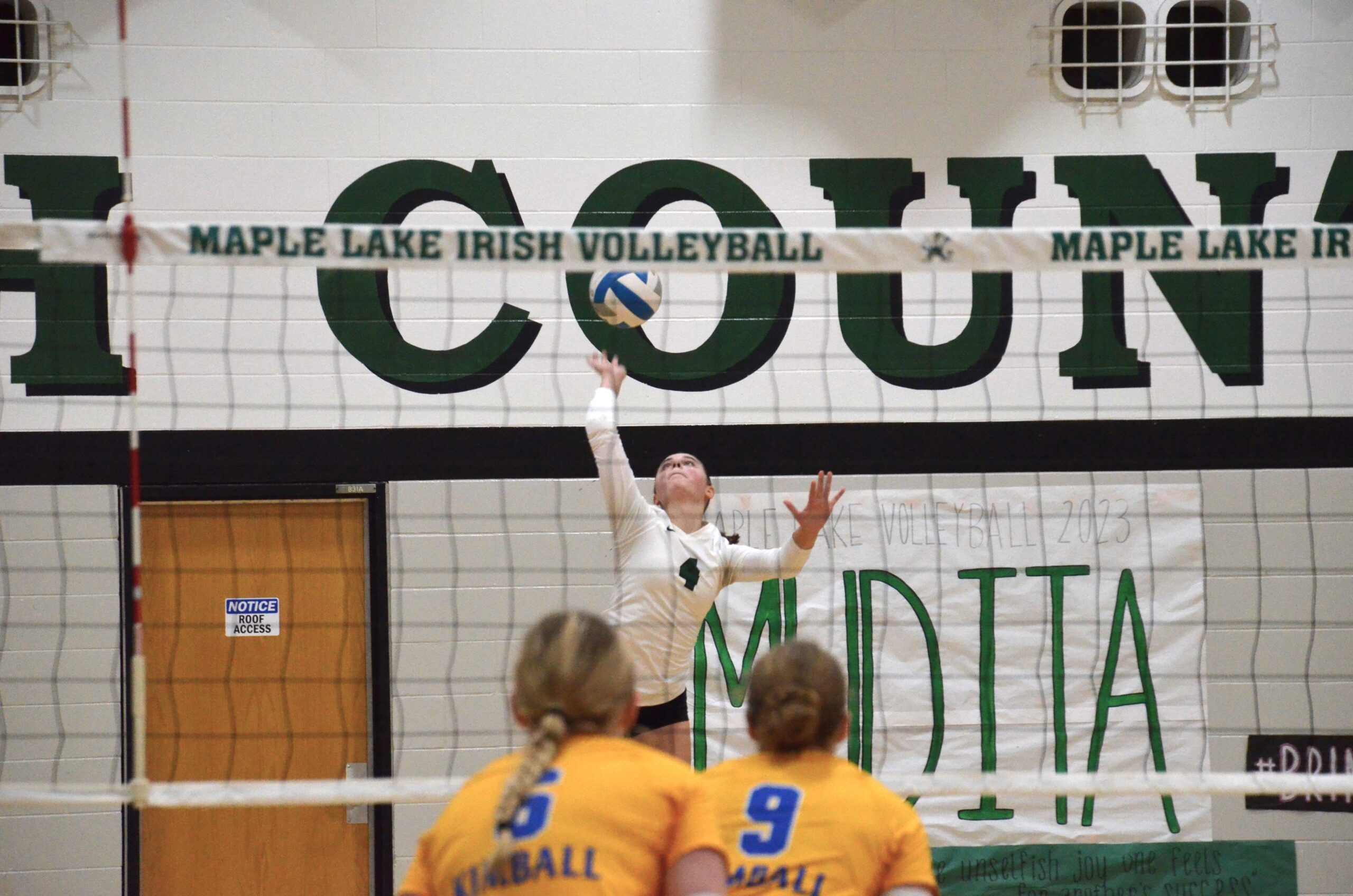 Irish volleyball team advances in section play | Maple Lake Messenger